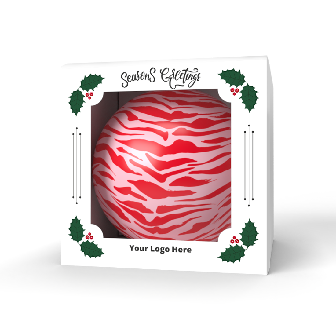 Personalised Gåva Logo Baubles | Corporate Chocolate Truffles Gift ...